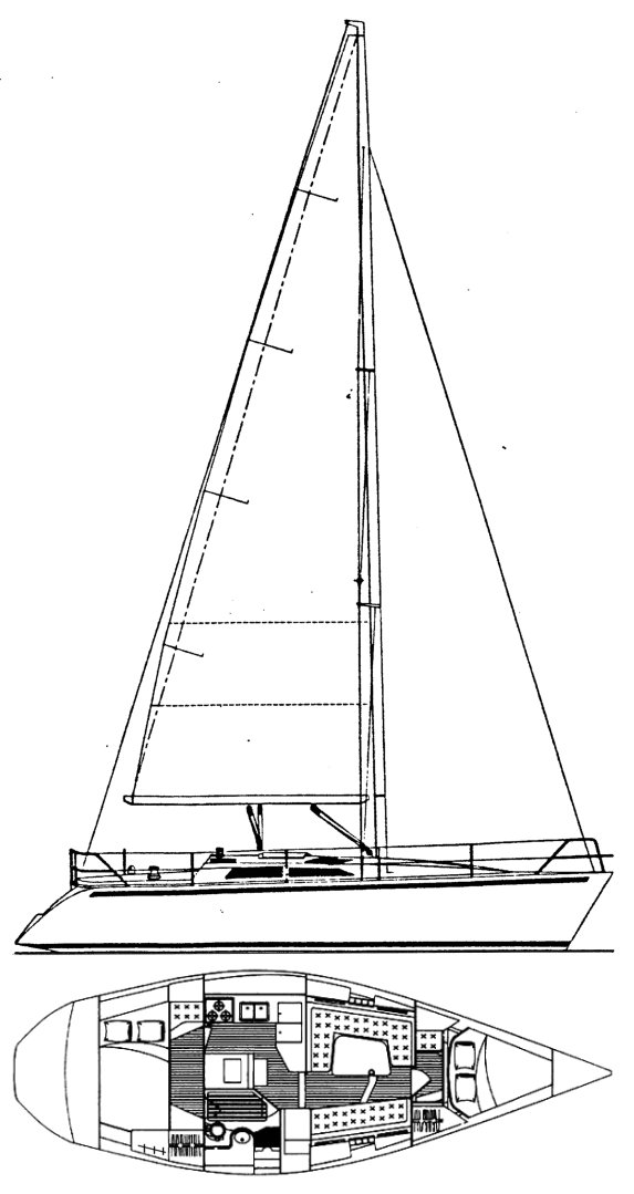 HUNTER 37.5 LEGEND: Reviews, Specifications, Built, Engine | HarborMoor